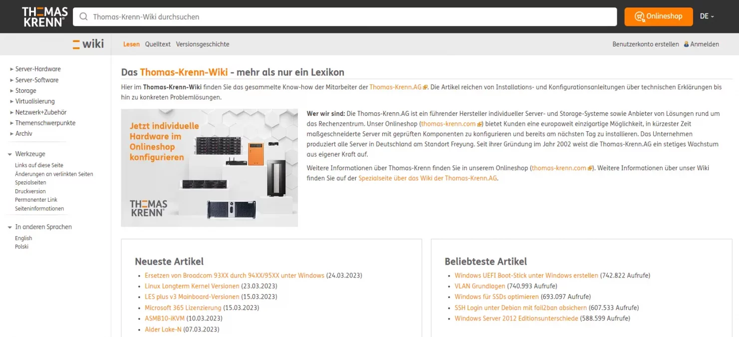 15 Jahre Thomas-Krenn-Wiki – Sysbus